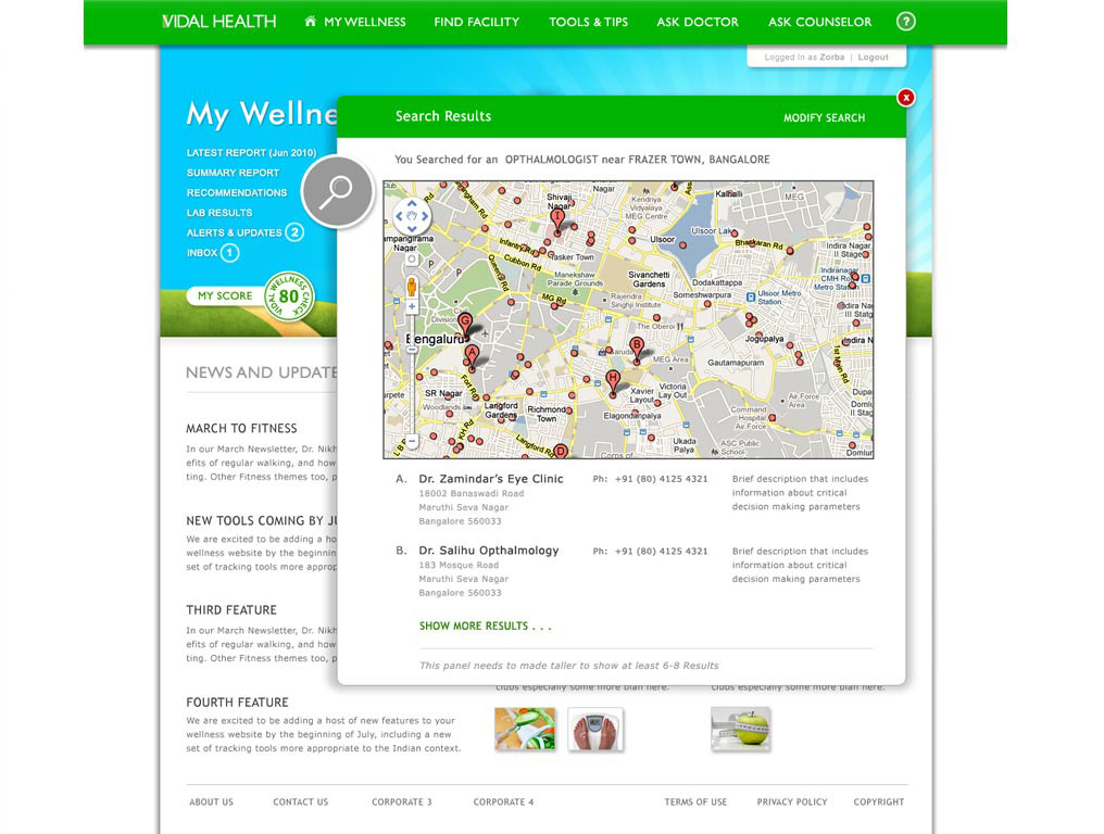 Vidal Health-Web App | Empathic Design