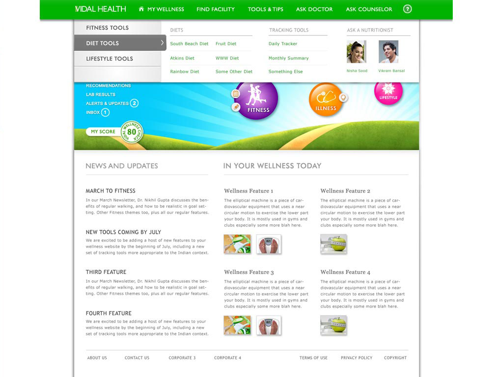 Vidal Health-Web App | Empathic Design